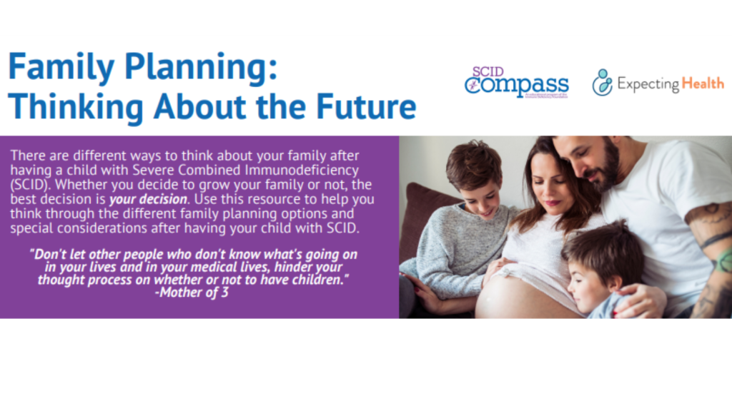 Family planning: thinking about the future | Immune Deficiency Foundation